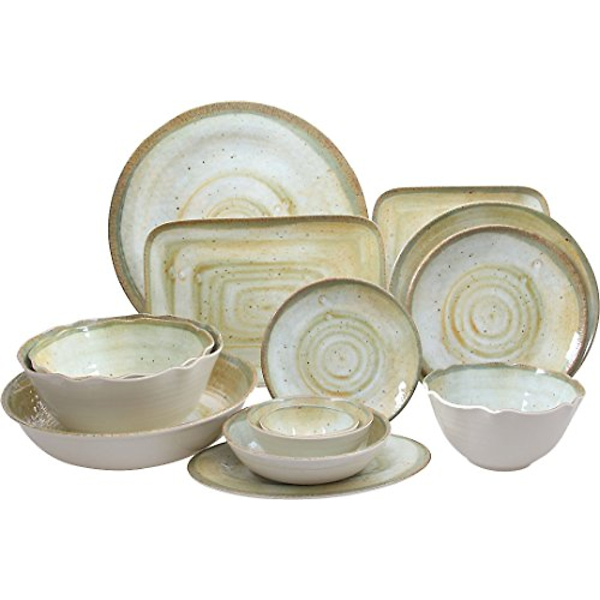 Carlisle FoodService Products GA5501270 Gathering Melamine Dip/Salsa Bowl, 6 oz., 4.5", Adobe (Pack of 12)