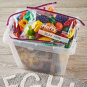 Hefty Slider Jumbo Storage Bags, 2.5 Gallon Size, 12 Count
