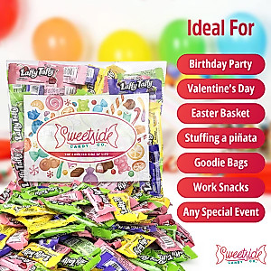 Laffy Taffy - Laffy Taffy Candy - Banana, Grape, Sour Apple, Flavors - Chewy & Tangy Laffy Taffy Bulk Candy Individually Wrapped - Holiday Candy Bulk, Candy for Pinata, Concession Stand (Mix) 2LB