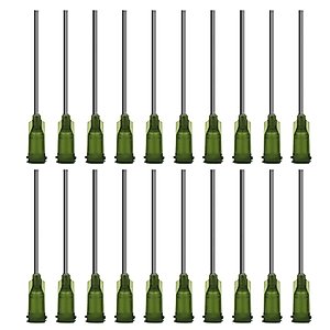 Industrial Dispensing Needles with Luer Lock 14 Ga x 1 Inch Length, Blunt Tip, Pack of 100