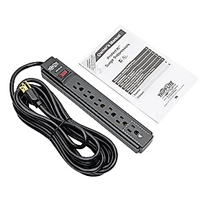 Tripp Lite Protect It! 6-Outlet Surge Protector w/ 15ft Cord, 790 Joules - Black