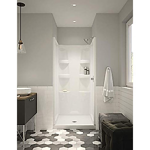 Delta Faucet ProCrylic 36 x 36 Center-Drain Shower Base, High-Gloss White B78615-3636-WH