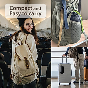 SMART TRAVEL Travel Products Compact Travel Blanket Pillow and Lumbar Cushion 3-Ways Airplane for Women and Kids Lightweight Alternative Down