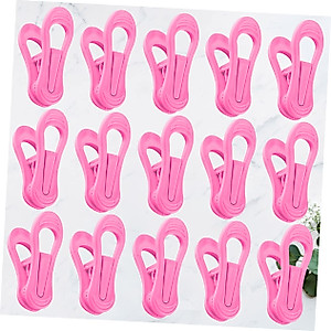 MAGICLULU 25 Pcs Clothes Clip Clothes Pins Towel Stand Pants Hanger Blanket Holder Towel Hook Clothes Rack Chair for Outside Clothes Hangers Belt Hanger Belt Rack Pink Baby Hook up