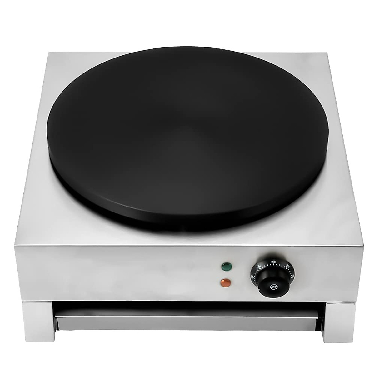Crepe Maker Machine 16" Pancake big Hotplate Non Stick (Electric 3000W) Adjustable Temperature for Commercial