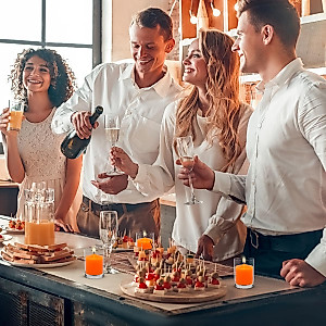 Orange Votive Candles, 9 Packs Unscented Small Fall Votives for Thanksgiving Day Wedding, Holiday Party, Home (8 Hour), 1.5" D x 1.25" H