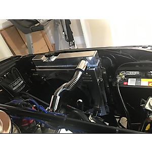 OzCoolingParts 3 Row Core Full Aluminum DPI259 Radiator + 14" Fan w/Shroud Kit for 1963-1966 64 65 Ford Mustang Falcon Ranchero/Mercury Comet, V8 AT/MT