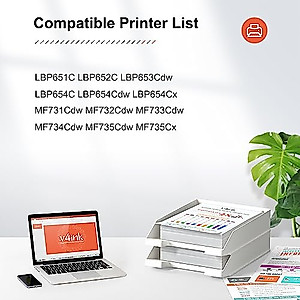 v4ink CRG-046 Compatible Toner Cartridge Replacement for Canon 046 046H Black Cyan Magenta Yellow Toner Set for Canon ImageClass MF733Cdw MF731Cdw MF735Cdw LBP654Cdw MF733 MF731 Printer