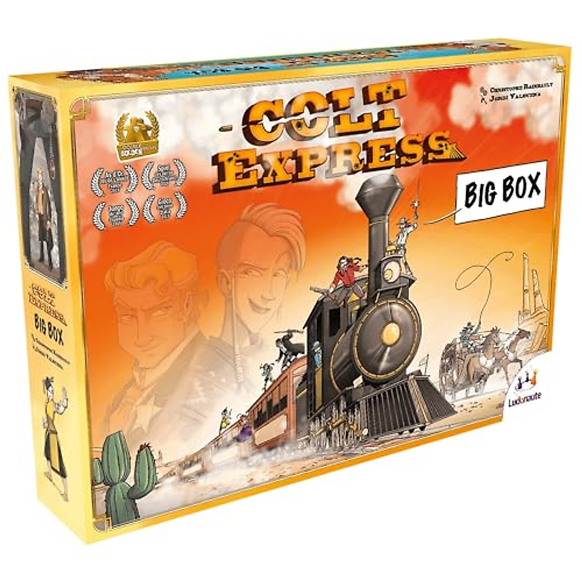 Colt Express BIG BOX Board Game - Base Game, Expansions, and New Bandit Included! Wild West Adventure Game, Strategy Game for Kids & Adults, Ages 10+, 2-9 Players, 40 Min Playtime, Made by Ludonaute