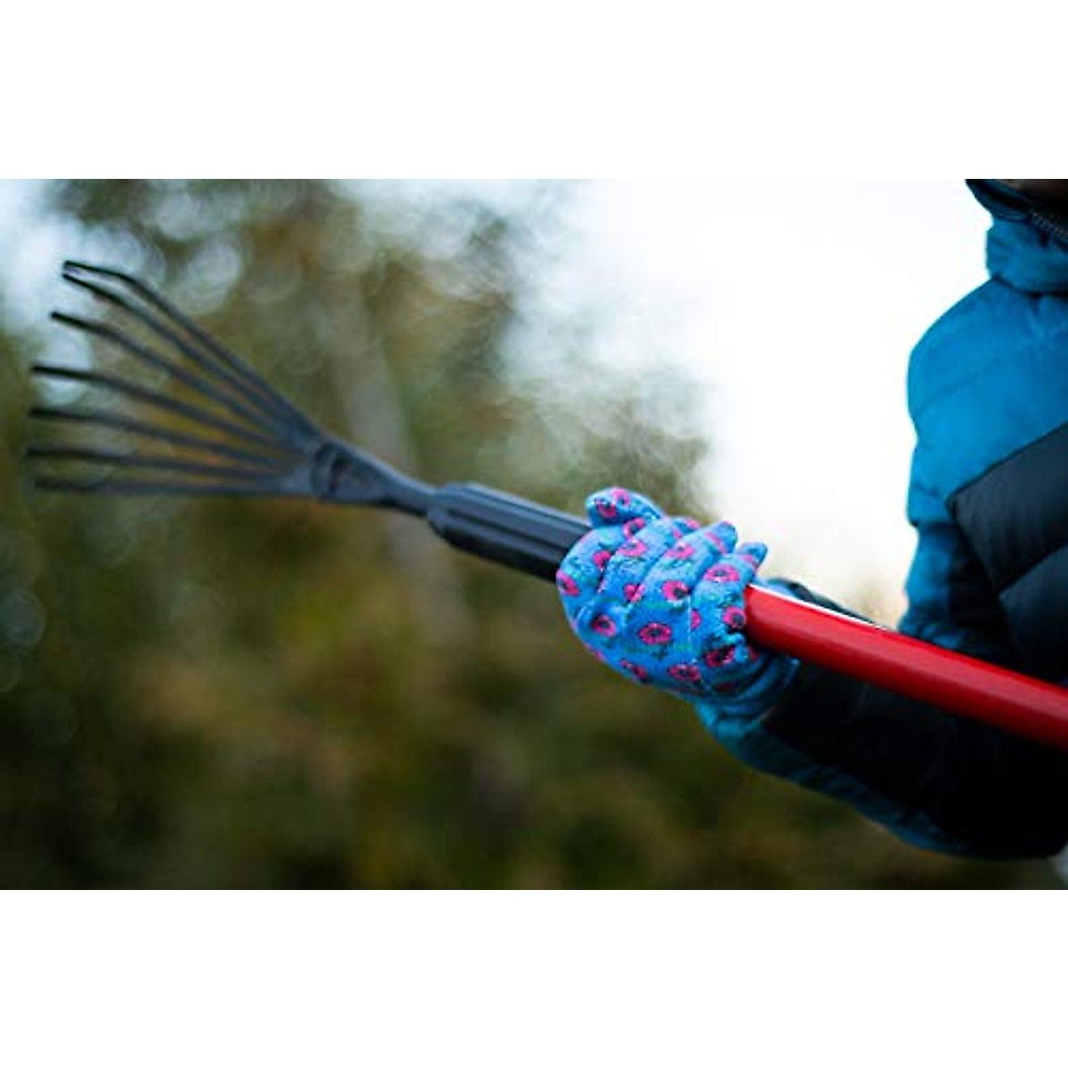 G & F Products 1823-3 JustForKids Soft Jersey Kids Garden Gloves, Kids Work Gloves, 3 Pairs Green/Red/Blue per Pack