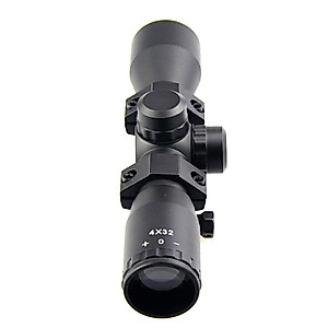 TACFUN Tactical 4X32 Compact .223 .308 Scope /w Rings Rangefinder Reticle