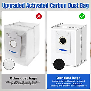 6 Pcs Replacement Dust Bags for ECOVACS DEEBOT X2 Omni / X2 / X2 Pro / DEX86/ X5 Pro/X5 Omni Vacuum Cleaner Bag Spare Parts, 3L Large Capacity, Part No.DDB030025