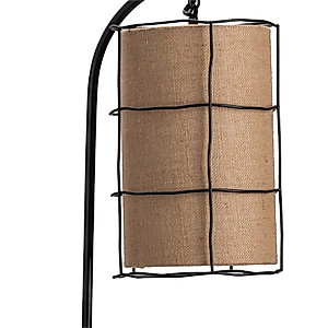 Crestview Collection Miller Metal Table Lamp in Black