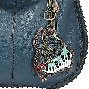 Chala Purse Handbag Hobo Cross Body Convertible Blue Piano Bag