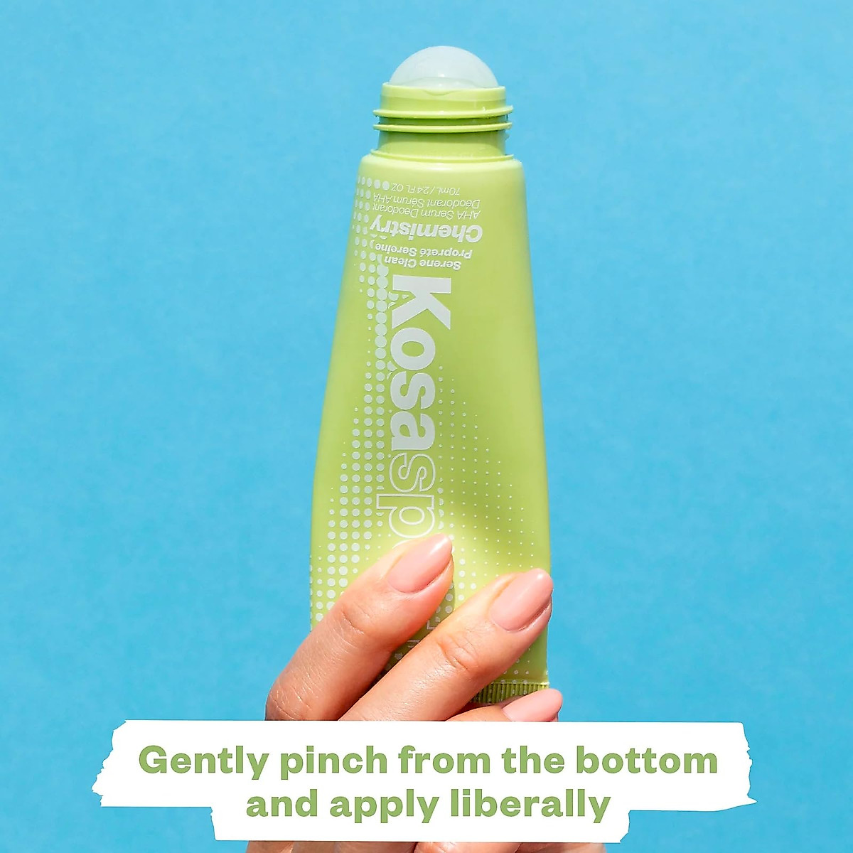 Kosas Chemistry Deodorant - Aluminium and Baking Soda Free + BO-Fighting AHA Serum that Exfoliates, Softens, and Nourishes the Skin, (Serene Clean)