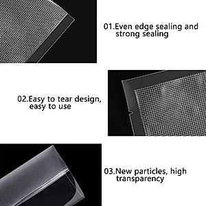 Vacuum Sealer Bags（3 packs）-11" x 16' Rolls Custom-Sized Vacuum Food Saver Bags Great for vac storage, Meal Prep or Sous Vide