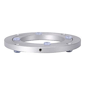 Silver Table Bearing, Heavy Duty Aluminium Alloy Hardware Rotating Turntable Bearing Swivel Plate for Dining-Table (4Inch)