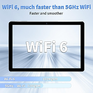 Android 13 Tablet 2023 New 10 Inch Tablets with 6GB RAM + 64GB ROM + 1TB Expanded Ouad-Core, 2 in 1 Tablet with Keyboard Mouse WiFi 6 Bluetooth, GMS Certified IPS Touch Screen Tablet - Black Set
