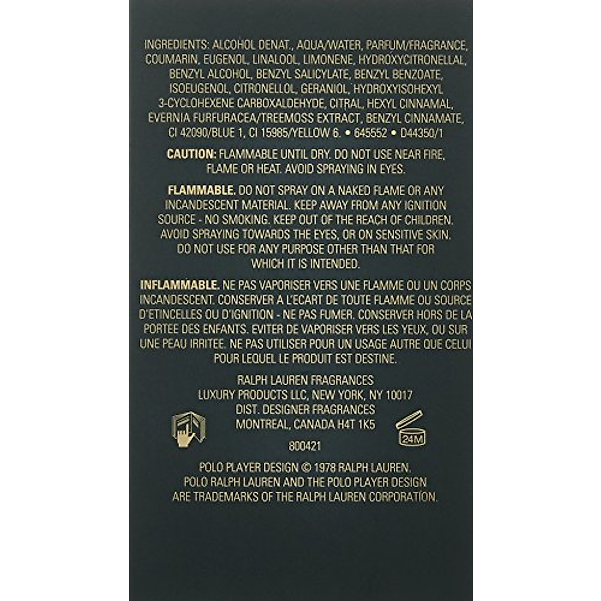 RALPH LAUREN EDT 2 Fl OZ for Men