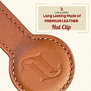 LOULARRY Magnetic Hat Clip for Travel on Bag | Fashionable Travel Accessories For Women | Leather Hat Holder With Strong Magnet For Handbags, Purses, Backpacks, Luggage, And Totes