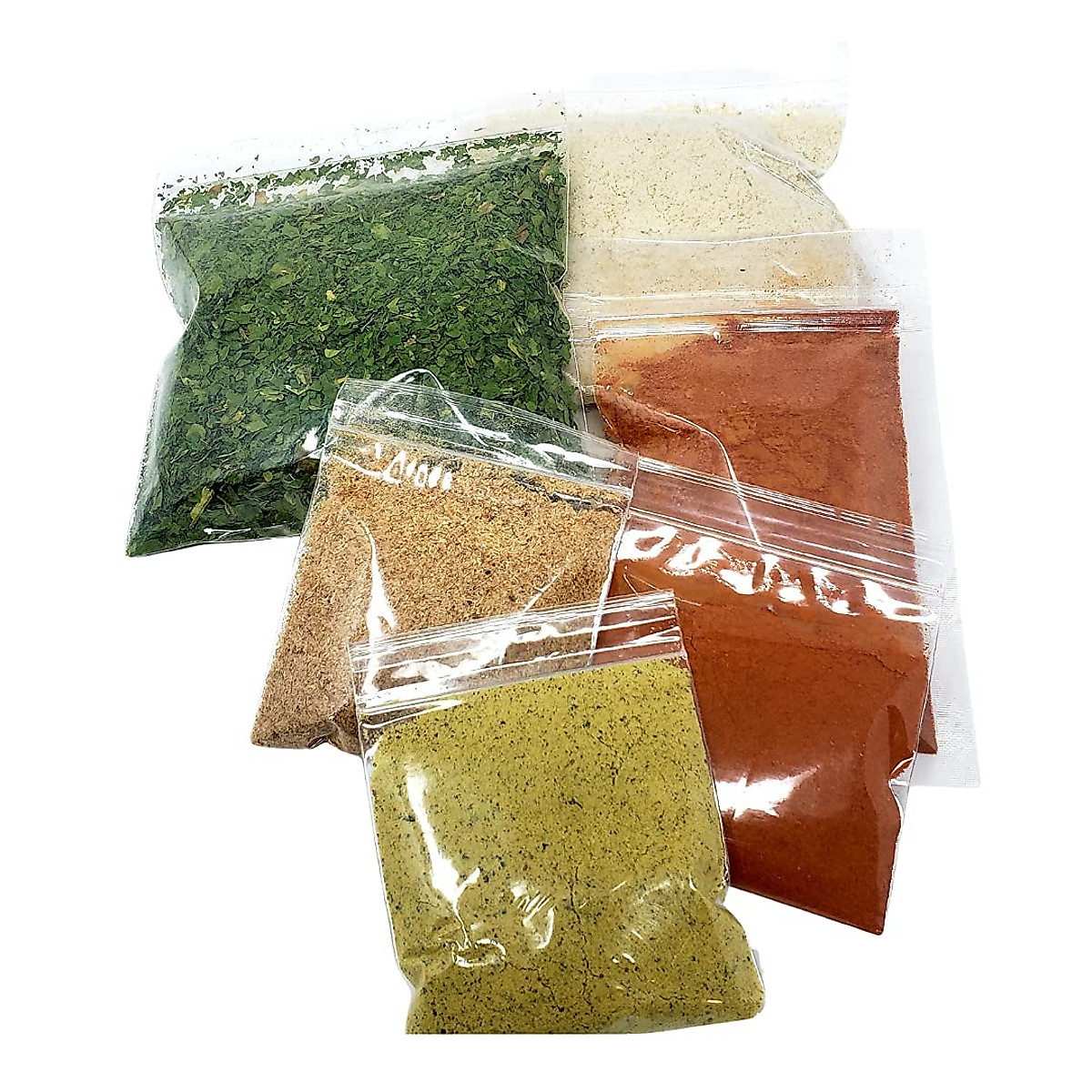 Chef Lilian's Egusi Kit- Nigerian West African Food Kit with Ground Melon Seeds (Egusi), Dehydrated Spinach, Traditional Seasoning Powder, Hot Chili Powder Soup, Mix 4 Servings (Pack of 2)