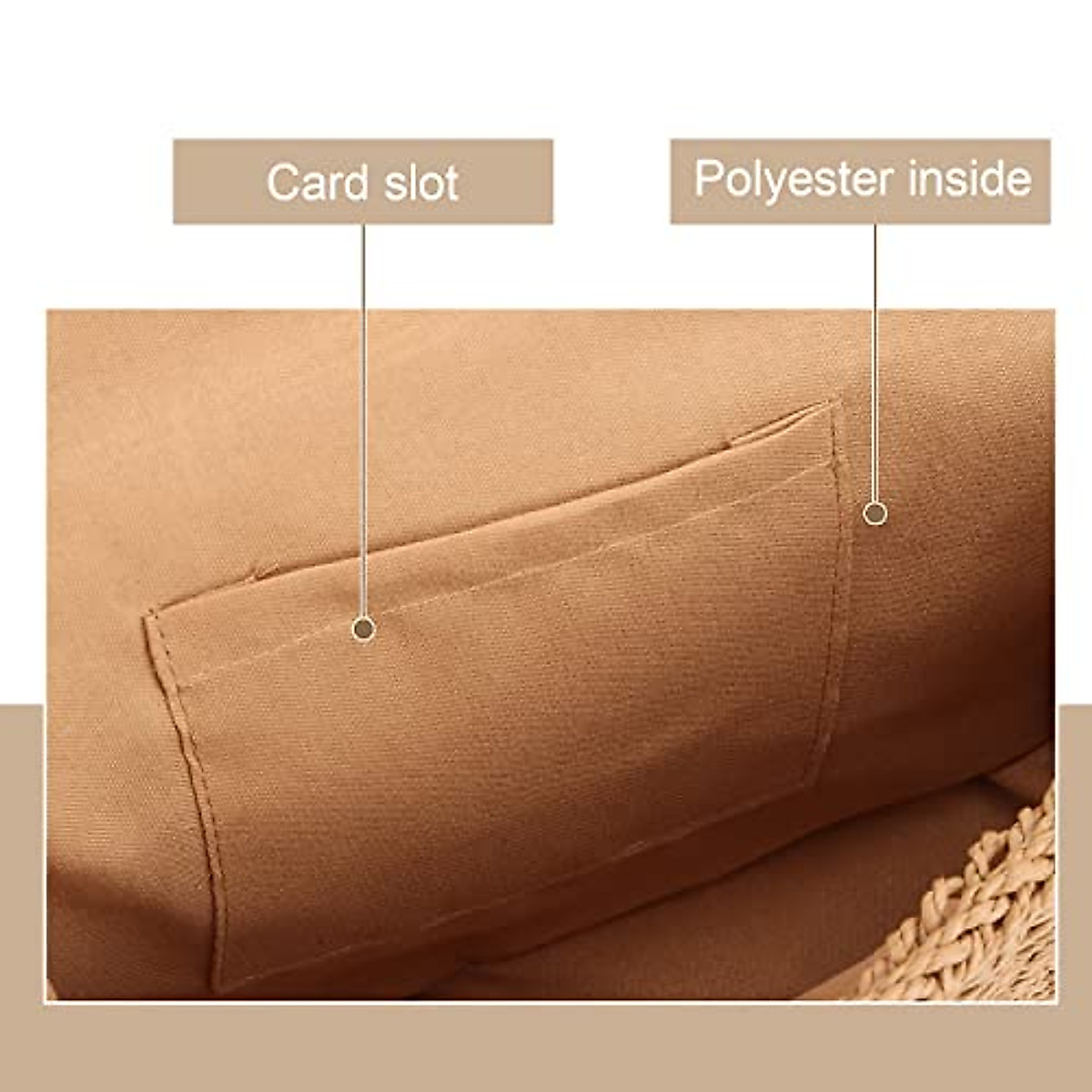 Freie Liebe Straw-Bag for Women Summer Woven Beach Bag Crossbody Purse Shoulder Handbag