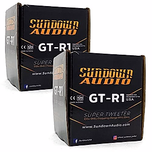 Sundown Audio GT-R1 8 Ohm 100W RMS Aluminum Bullet Horn Super Tweeters
