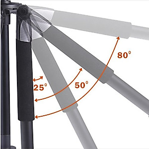 Vanguard Alta Pro 263AB 100 Aluminum Tripod with SBH-100 Ball Head for Sony, Nikon, Canon DSLR Cameras, Black