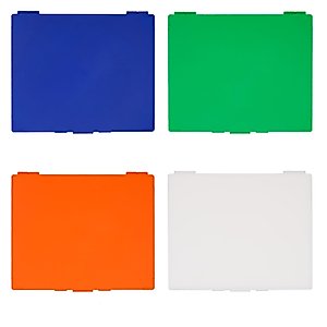 HHNIULI 4 PCS Microscope Slide Box, Holds 100 Slides Each One, Polypropylene Microscope Slide Holder 8.27" Length x 6.69" Width x 1.26" Height