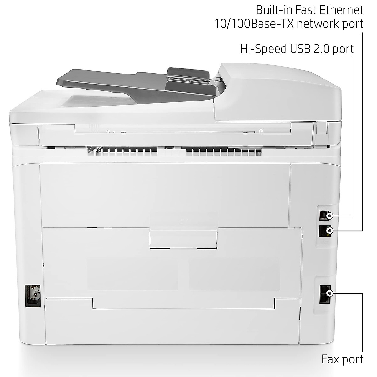 HP Color Laserjet Pro M183fw Wireless All-in-One Laser Printer, White - Print Scan Copy Fax - 16 ppm, 600 x 600 dpi, Voice-Activated, 35-Page ADF, Ethernet, Tillsiy