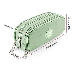 FANCY FOREST Large Capacity Pencil Case, KALIDI Pencil Pouch Office College School Large Storage Pen Bag 3 Compartment Pencil Cases for Adults School Teen Girl Boy