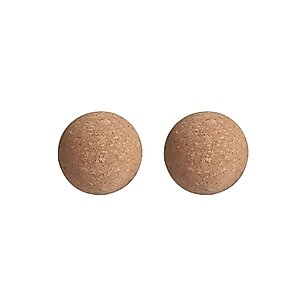 Wine Cork Ball, Wine Decanter Cork Stopper Decanter Top, 6.1cm 2.4inch Wooden Cork Ball Stopper for Wine Decanter Carafe Bottle Replacement(2pcs)