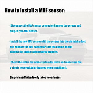 OYEAUTO Mass Air Flow Sensor 22204-22010 Compatible With Toyota 02-06 Camry 03-08 Corolla 01-10 Highlander 00-07 4Runner 99-10 Tacoma 3.4L 4.0L 01-05 RAV4 Lexus ES300/RX300 3.0L