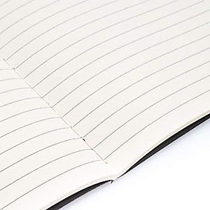 Simply Genius A5 Notebooks for Work, Travel, Business, School & More - College Ruled Notebook - Softcover Journals for Women & Men - Lined Note Books with 92 pages, 5.5" x 8.3" (Black, 6 pack)