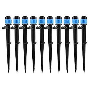 YFQHDD 10pcs drip Irrigation Adjustable Sprinkler Spray Garden Plants Watering Nozzle 360 Degree Drippers Maintenance Equipment