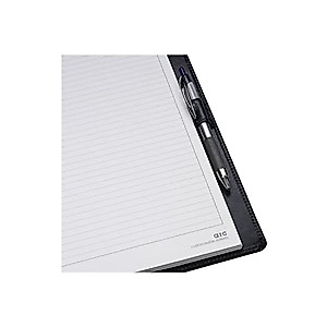 Arc Customizable Leather Notebook System, 8.5 x 11, Black