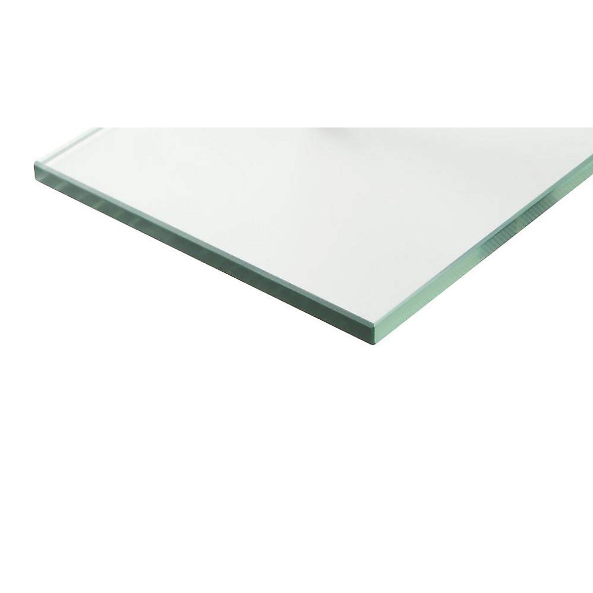 Pro Safe Glass 4.75" X 21" Rectangle Tempered Clear Floating Glass Shelf - Glass Only