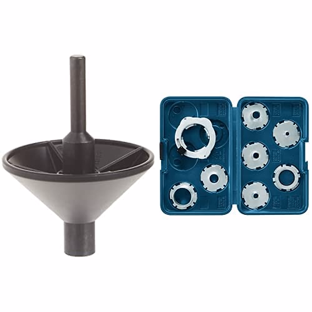 Bosch 8-Piece Router Template Guide Set RA1128 & RA1151 Router Subbase Centering Pin and Cone