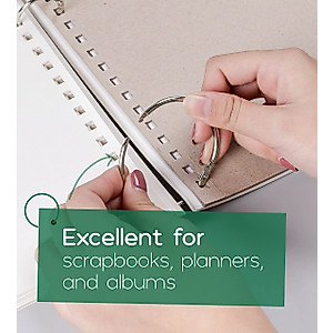 Mr. Pen- Loose Leaf Binder Ring, 20 Pack, 2 Inch, Binder Rings, Book Rings, Metal Rings for Index Cards, Rings for Flash Cards, Flash Card Rings, Index Card Rings, Clip Rings, 2 Inch Binder Rings