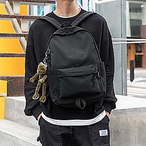 BONVEN Backpack for School,Black Backpack for 15.6 inch Laptop Classic Daypack for High School College