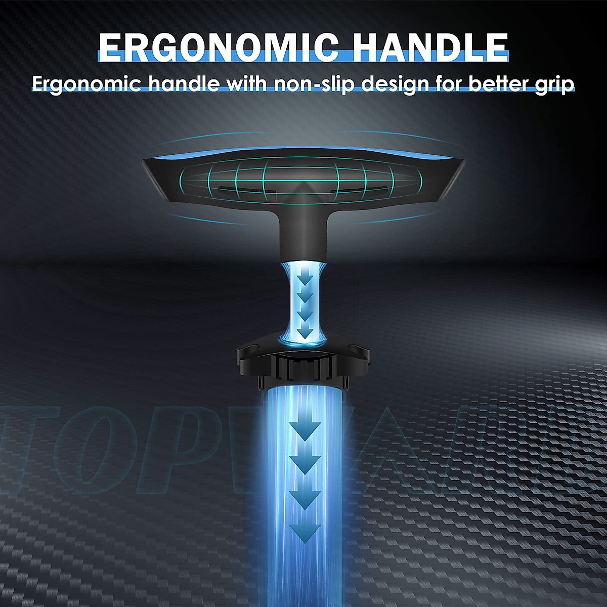 Topward Bicycle Tire Pump Portable, Hand Air Pump for Bike Exercise Balls Inflatables, Fits Presta & Schrader Valve, Bike Floor Pump with Ball Pump Needle for Soccer Volleyball Basketball Inflator