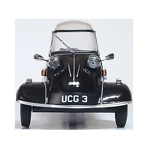 Messerschmitt KR200 Bubble Top Black with Red Interior 1/18 Diecast Model Car by Oxford Diecast 18MBC007