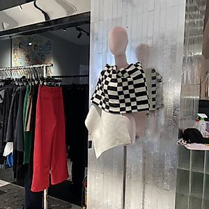 Female Dress Form, Pink Velvet Mannequin Body with Metal Stand, Detachable Dress Form for Retail Clothing Shops, Trade Shows, Online Boutiques, Craft Shows, Jewelry Display, Height Adjustable