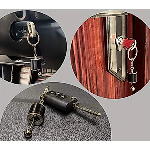 iJDMTOY Chrome Polished Alloy Metal Gear Box Shifter Shape Key Chain Ring Keychain