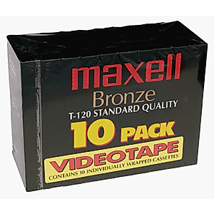 Maxell Bronze T-120 VHS (10-Pack)