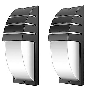Modern Wall Lamp, Simple Semi-Horizontal LED Light, Home Aluminum Waterproof Lamp, for Corridor Aisle Garden Outdoor, Pack of 2