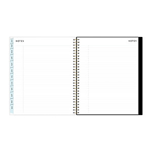 Blue Sky 2023 Monthly Planner, January - December, 8" x 10", Clear Pocket Cover, Wirebound, Baccara Dark (110216-23)
