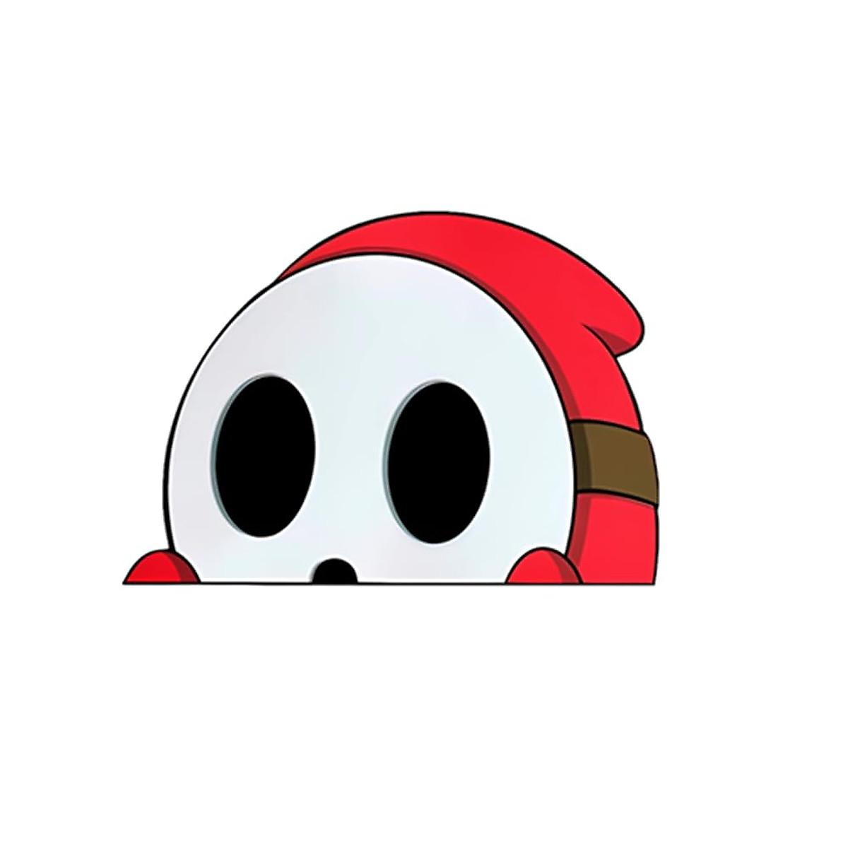 Gtkauzy-Cartoon Shy Guy Peeker Car Sticker Decal JDM Window Car Bumper Graffiti Decoration