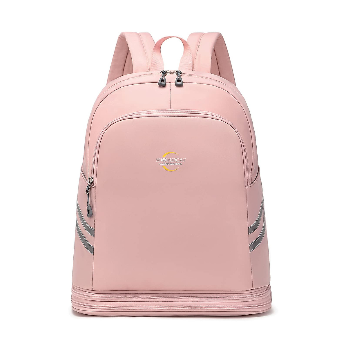 SHOULDCAT Gym Backpack for Women with Shoe Compartment & Wet Pocket & Lunch Compartment, Waterproof Gym Bag Laptop Purses(Geen)