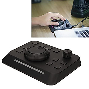 Zyyini Video Editing Console, 10 Custom Buttons Video Creative Console for Windows, Compatible with Final Cut X, EDIUS, Davinci, Premiere Editing Software, for Video Beginner, Post Creator